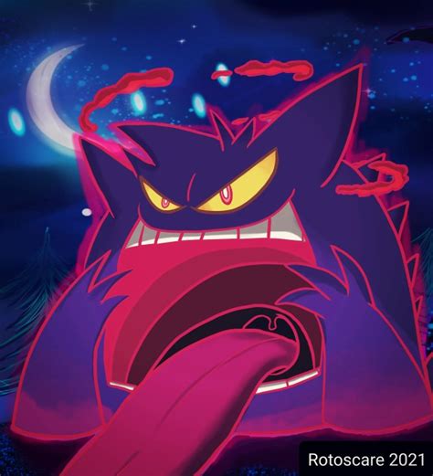 Gigantamax Gengar I Love This Design And So I Drew It D Rotoscare