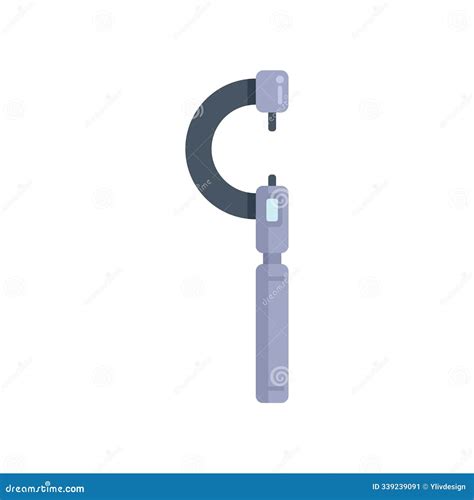 The Precision Micrometer Screw Gauge Vintage Illustration