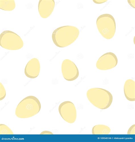 Egg Seamless Pattern Background Icon Business Flat Vector Illus Stock