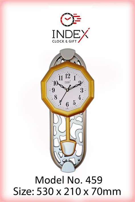 Analog Index Plastic Wall Clock With Pendulam At Best Price In Morbi