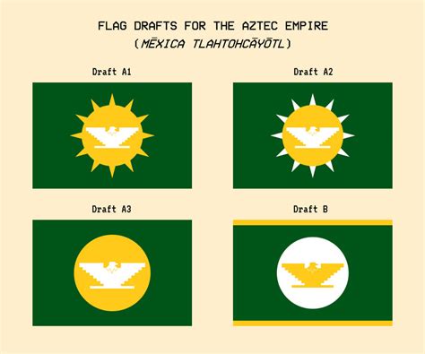 Aztec Empire Flag Design Variants By Azurwings On Deviantart