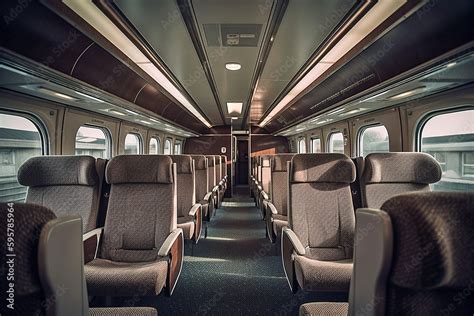 British Rail First Class Interior Luxury Train Travel Comfort And Sophistication Modern