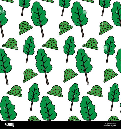 Tree Stalk Branch And Nature Bush Background Stock Vector Image And Art