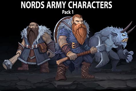 Nords Army Characters 2d Characters Unity Asset Store