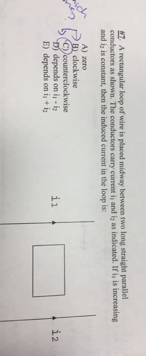 solved a rectangular loop of wire is placed midway between