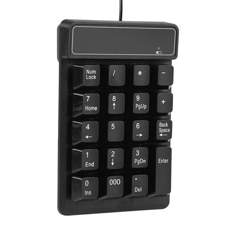 USB Numeric Keypad Number Keyboard Pad Wired Plam Size Keys Black AxGear Ca