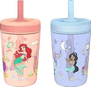Zak Designs Disney Princess Kelso Cups For Travel Or Home 15oz 2 Pack
