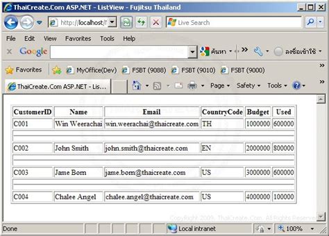 Aspnet Listview Control Separator Rows