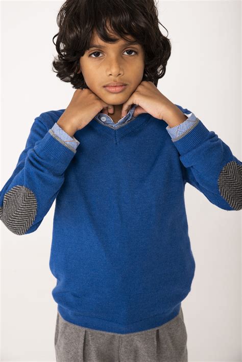 Boboli Blue Knitted Jumper - Frank and Polly Kids Clothing