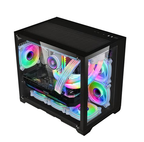 Coolman Robin 2 Mini Optimal Airflow Tempered Glass M Atx Case Black