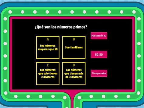 Números Primos Concurso de preguntas