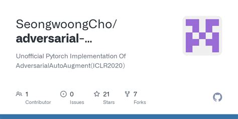 Github Seongwoongchoadversarial Autoaugment Pytorch Unofficial Pytorch Implementation Of
