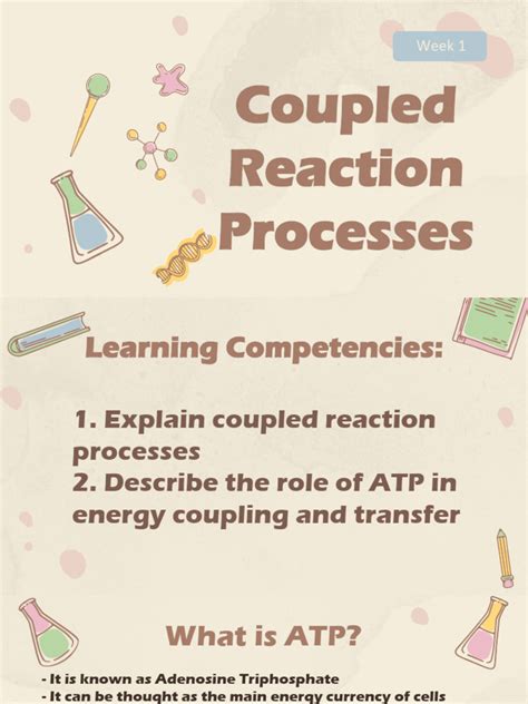 Coupled Reaction Processes Pdf Adenosine Triphosphate Chemical Reactions