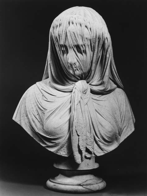Veiled Woman Statue Florence Italy