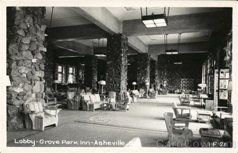 Lobby Grove Park Inn Asheville Nc Postcard