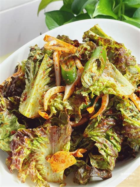 들깨가루 상추무침 레시피 상추겉절이 양념 소스 만드는법 요리 적상추 씻는법 네이버 블로그