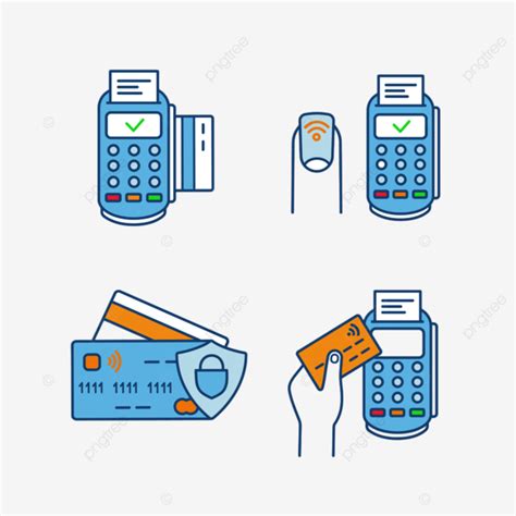 Nfc Payment Vector Hd PNG Images Nfc Payment Color Icons Set Secure Successful Symbol PNG