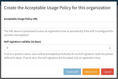 Aup Management · Gitbook