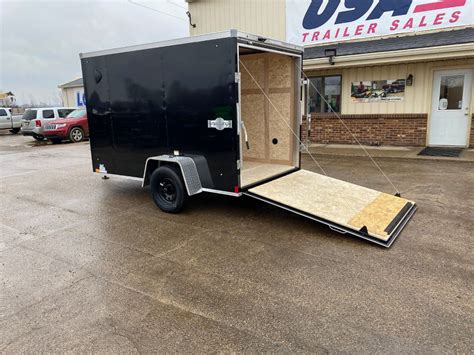 New 2026 Stealth Trailers Mustang 6x10 V Nose Wramp Door And 6ft