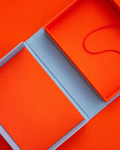 Clamshell Box Handmade Notebook Graphic Design Deboss