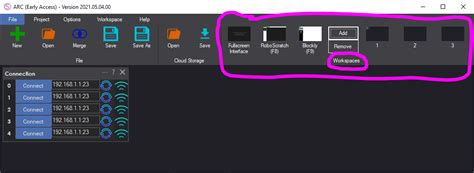 Virtual Workspaces Using Arc Support Synthiam