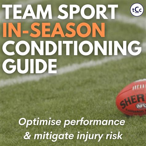 Team Sport In Season Conditioning Guide