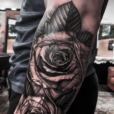 Rose Sleeve Tattoos For Men