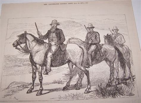 The Late Commandant Piet Uys Transvaal Mounted Colunteers Killed In