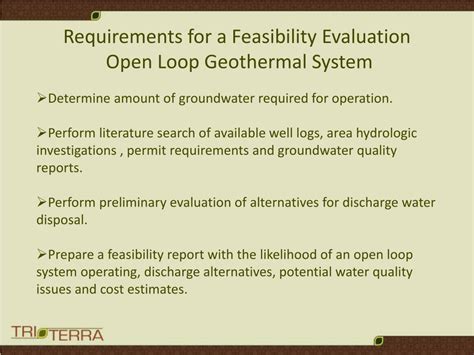 PPT OPEN LOOP GEOTHERMAL SYSTEMS PowerPoint Presentation Free Download ID 159064