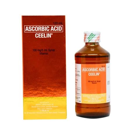 Ceelin Ascorbic Acid 100mg 5ml Syrup 120ml Price In The Philippines