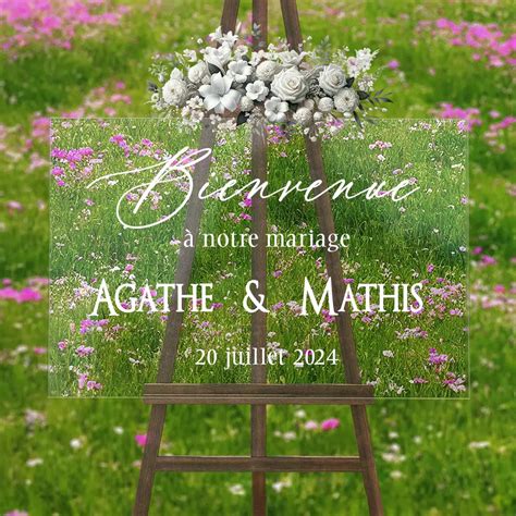 Tableau Plexiglas Personnalisé Mariage Mon Panneau De Mariage