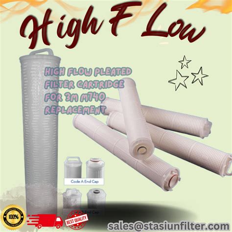 High Flow Pleated Filter Cartridge For 3m M740 Replacement Stasiun Filter Indonesia