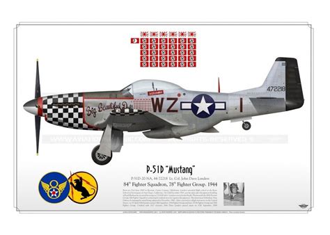 P 51d Big Beautiful Doll 1944 Gm 48 Fighter