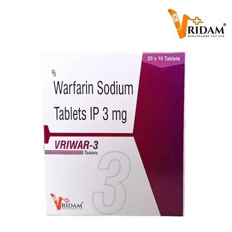 Warfarin 3mg Tablet At Rs 10stripe Coumadin In Nashik Id