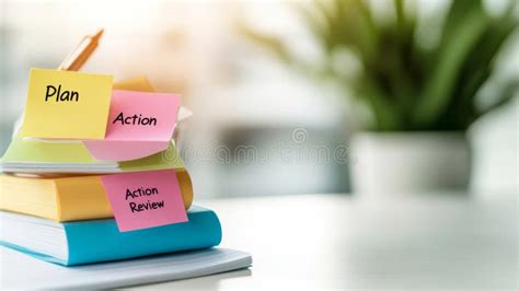 multicolored sticky notes displaying planning workflow concepts spread