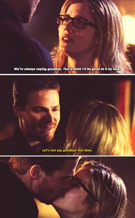 Lets Not Say Goodbye This Time Oliver And Felicity Arrow 3x20 The
