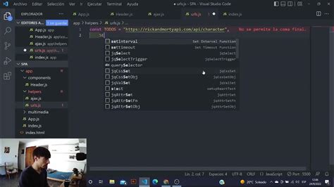 como crear una spa con javascript html css helpers [3] youtube