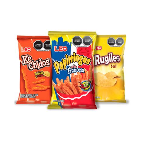 Papitas Variadas Bolsa Individual Marca Encanto O Leo Variedad 65 G