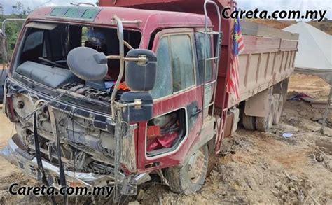 Nahas Di Tapak Ecrl Pemandu Maut Digilis Lori Sendiri Careta