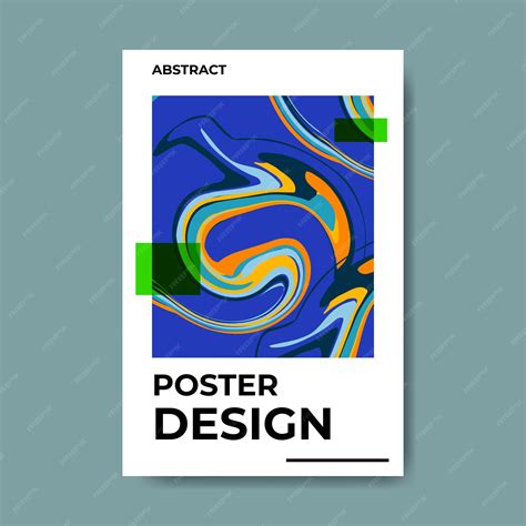 Premium Vector Abstract Colorful Poster Design With Modern Style