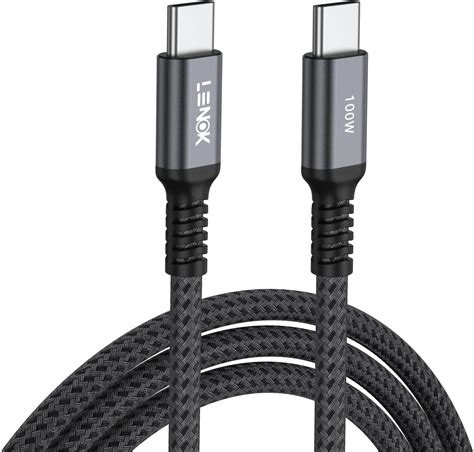 Lenok 100w Usb C To Usb C Cable Usbc Fast Charging Cable Pd 5a Type C