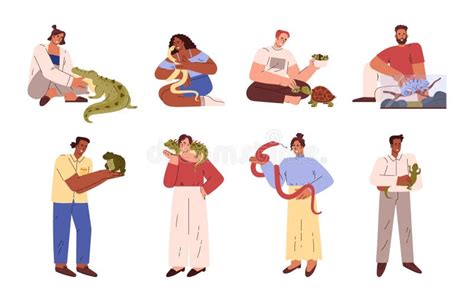 Owners Take Care Of Their Exotic Pets Reptiles Frog Guana Turtle