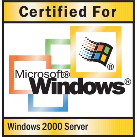 Microsoft Windows 2000 Server Logo Vector Logo Of Microsoft Windows