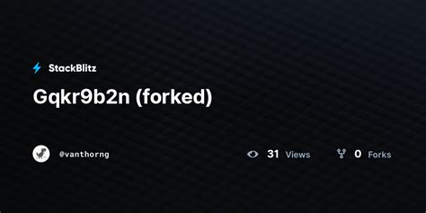 Gqkr9b2n Forked Stackblitz