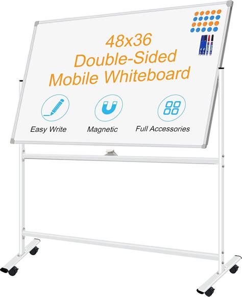 Double Sided Rolling Whiteboard With Stand 48x36 Philippines Ubuy