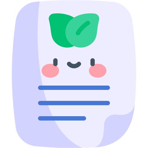Document Kawaii Flat Icon