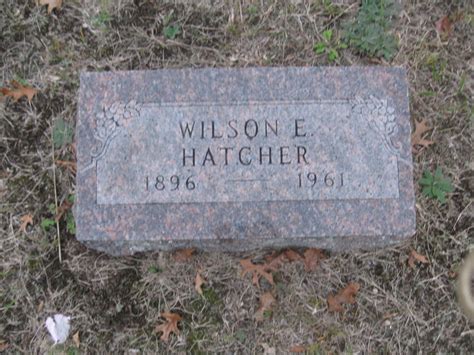 Wilson Eugene Hatcher 1896 1961 Find A Grave Memorial