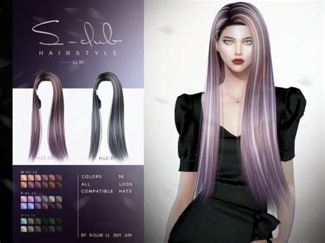 Hair N91 By S Club Ll At Tsr Sims 4 Updates