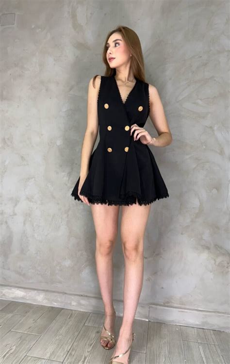 Vestido Corto Con Botones Frida Sofia Boutique