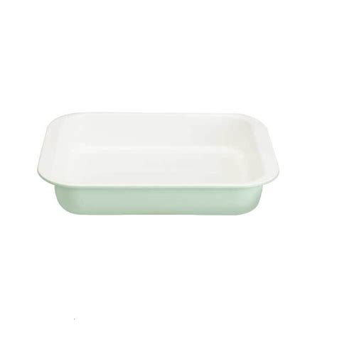 Japanese Porcelain Enamel Baking Pan Rectangular B Vicedeal